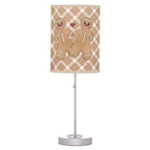 Christmas Gingerbread Holiday Table lamp | Zazzle