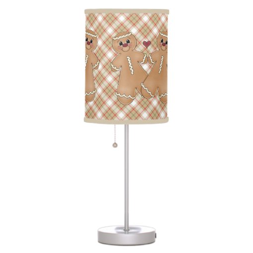 Christmas Gingerbread Holiday Table lamp | Zazzle