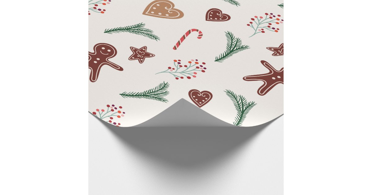Christmas Gingerbread Wrapping Paper | Zazzle