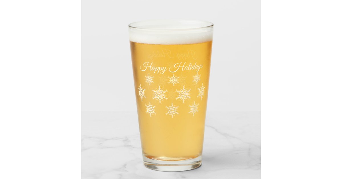 Christmas Glassware Snowflakes Glass | Zazzle