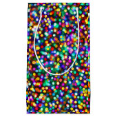 Christmas Glowing Lights Small Gift Bag | Zazzle