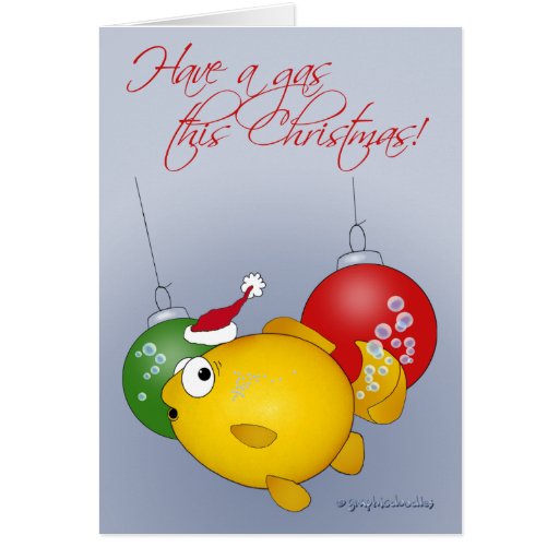 Christmas Goldfish! Card | Zazzle