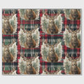 Christmas green red Reindeer Wrapping Paper | Zazzle