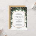 Christmas Greenery Mistletoe Christmas Party Invitation | Zazzle