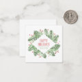 Christmas greeting card with winter holiday frame | Zazzle