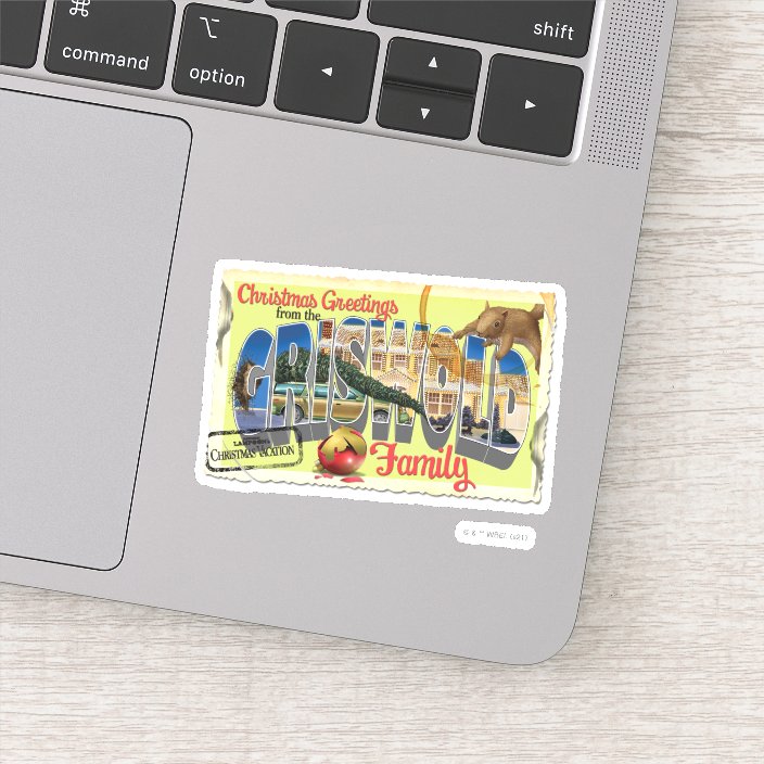 Christmas Greetings from the Griswold Family Sticker | Zazzle.com