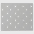 Christmas grey and white with stars wrapping paper | Zazzle