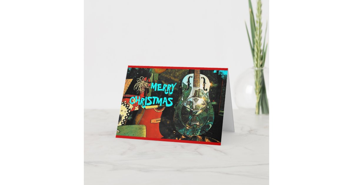 Christmas (Guitar) Card | Zazzle