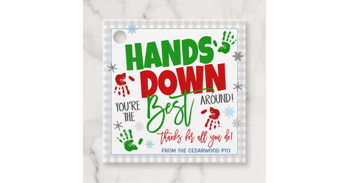 Christmas Hand Sanitizer Gift Tag | Zazzle