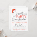Christmas Hat Party Invitation Office Party Invite | Zazzle