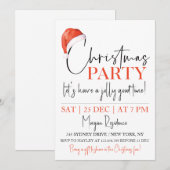 Christmas Hat Party Invitation Office Party Invite | Zazzle