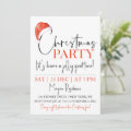 Christmas Hat Party Invitation Office Party Invite | Zazzle
