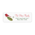 Cardinal Holiday Return Address Labels | Zazzle.com