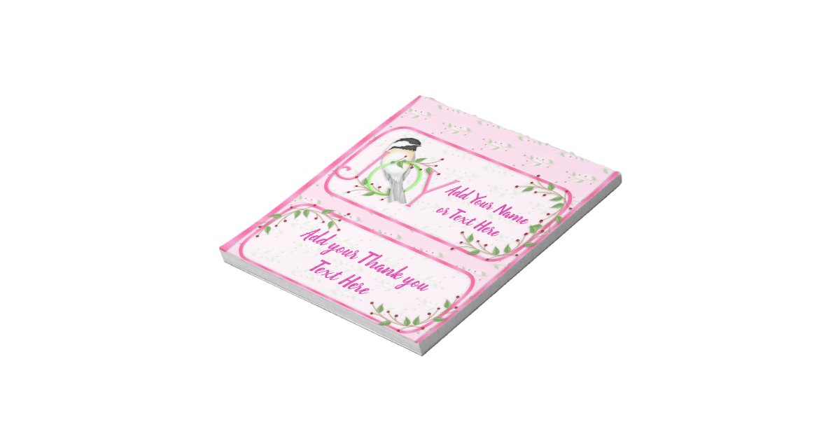 Christmas Holiday Candy Bar Wrappers Party Favors Notepad | Zazzle