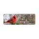 Christmas holiday cardinal branch address labels | Zazzle