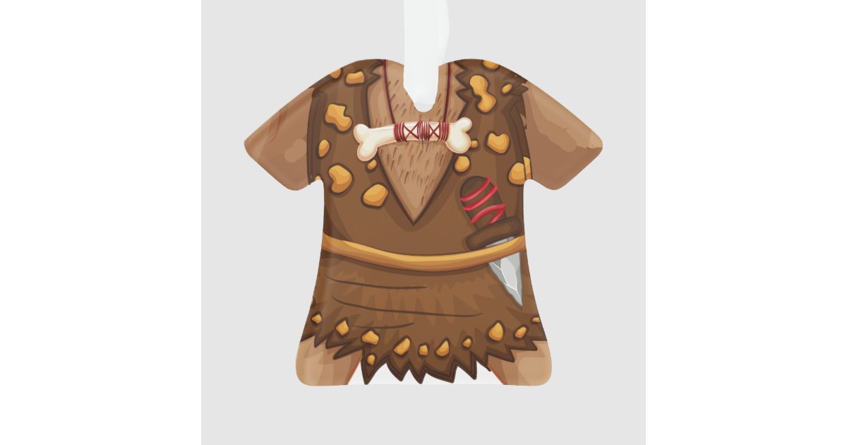 Christmas Holiday Caveman Ornament | Zazzle