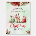 Christmas Holiday Cocktail Party Welcome Sign | Zazzle