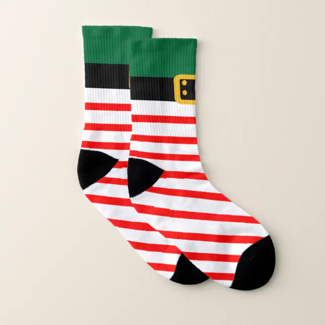 Christmas Holiday Elf All-Over-Print Socks | Zazzle