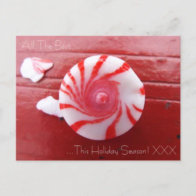 Christmas Holiday festive peppermint swirl candy | Zazzle