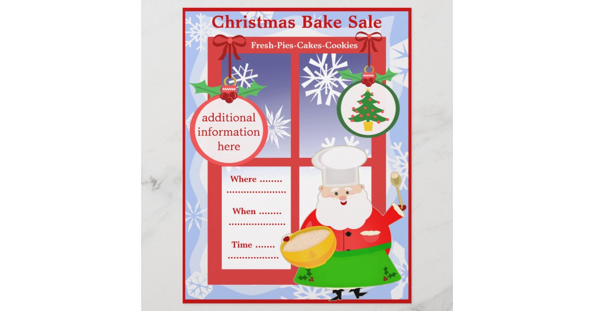 Christmas Holiday Function Custom Flyer | Zazzle