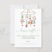 Christmas Holiday Mobile Diaper Raffle Invitation | Zazzle