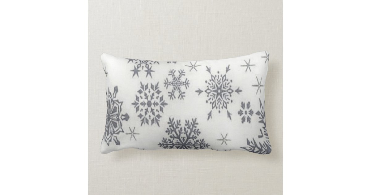 Christmas Holiday Pattern Snowflake Pillow | Zazzle.com