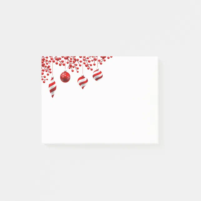 Christmas Holiday Post It Notes | Zazzle