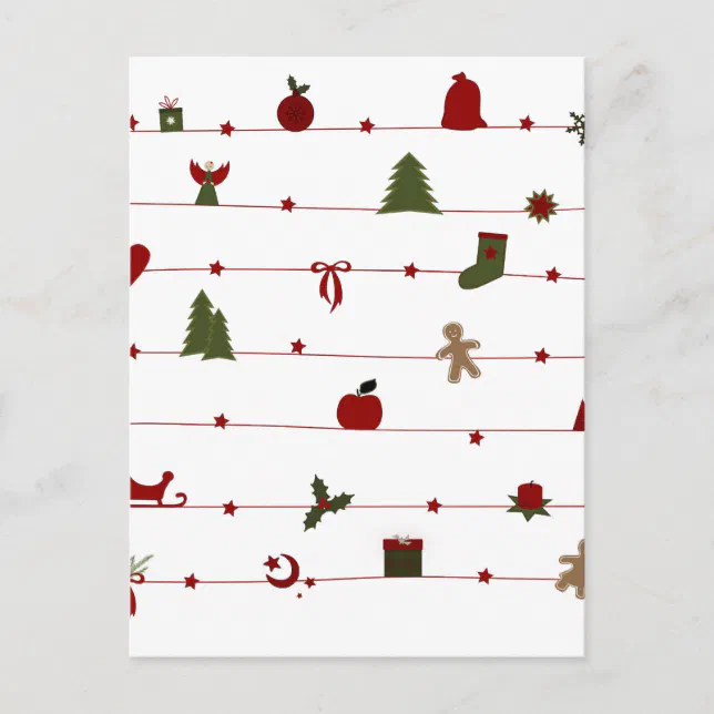 Christmas Holiday Postcard | Zazzle