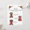 Christmas Holiday Progressive Dinner Red Doors Invitation | Zazzle