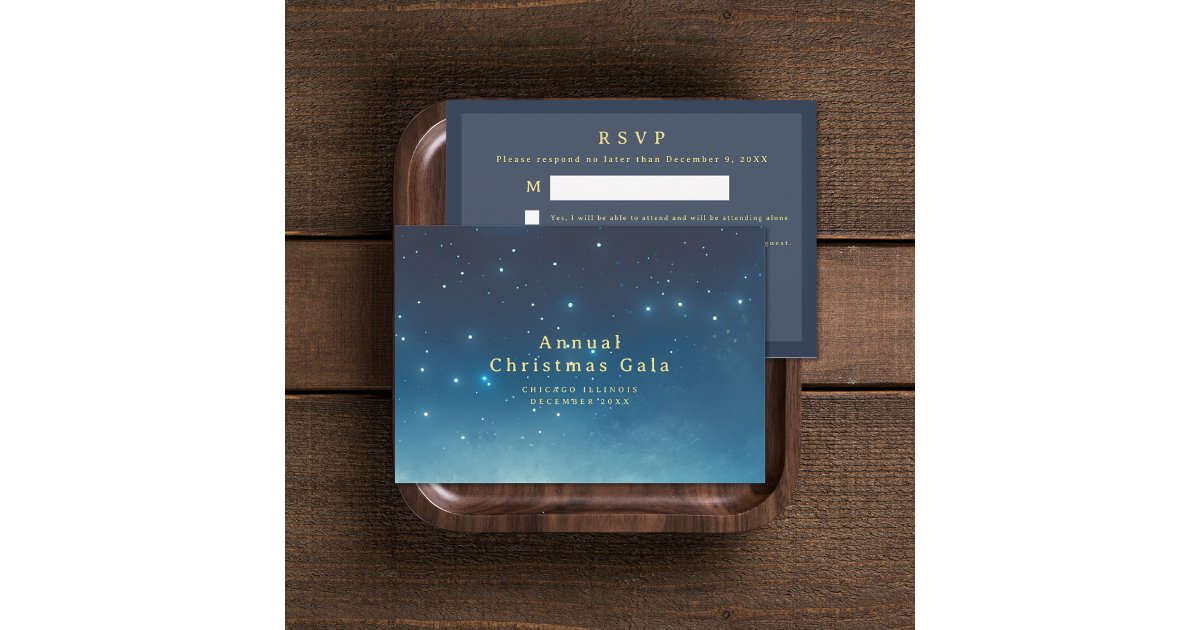 Christmas Holiday Response RSVP Card | Zazzle