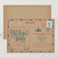 Christmas Holiday Rustic Postcard Invitation | Zazzle