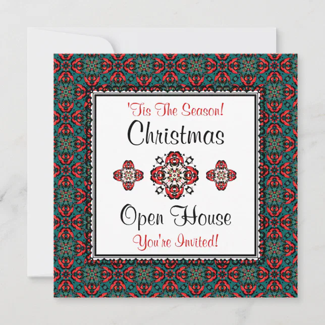 Christmas Holiday Season Open House Invitations | Zazzle