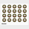 Christmas Holidays Family Photo Momento Classic Round Sticker | Zazzle