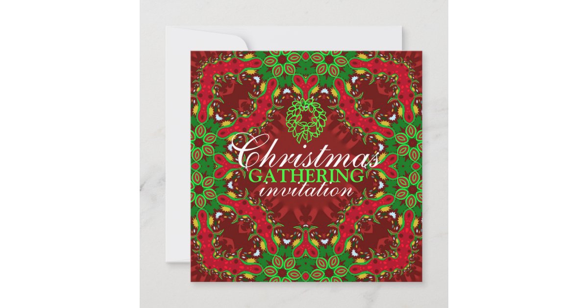 Christmas Holidays Gathering Invitation | Zazzle