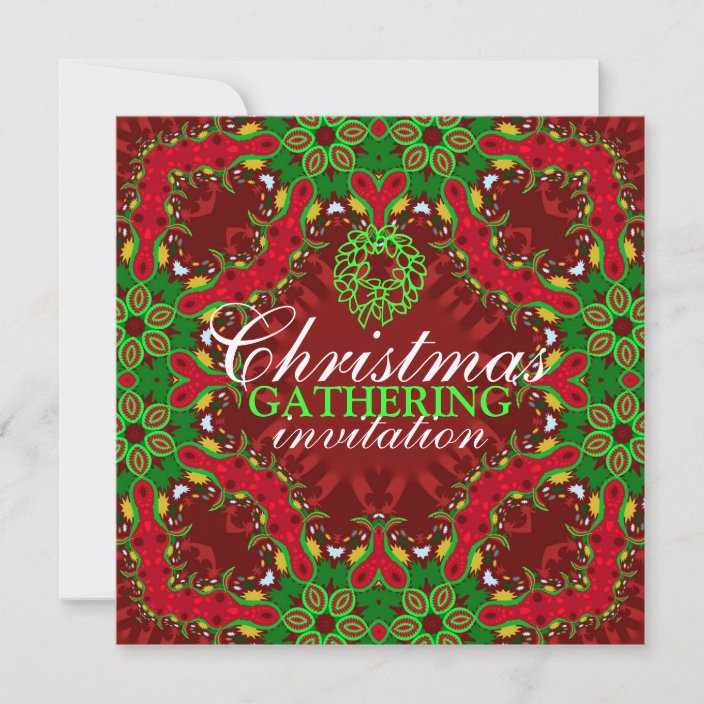 Christmas Holidays Gathering Invitation | Zazzle.com