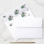 Christmas Holly Berry Bush Envelope Liner | Zazzle