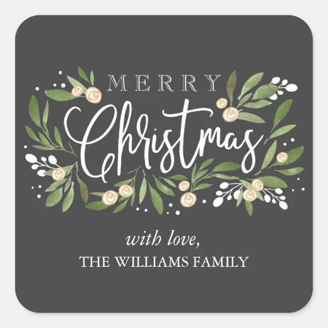 Christmas Holly - Holiday Sticker | Zazzle