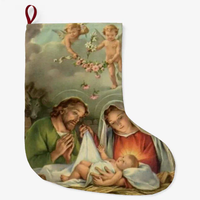 Christmas Holy Family Nativity Jesus Mary Joseph Large Christmas ...