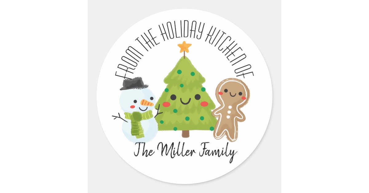 Christmas Homemade Baking Labels | Zazzle