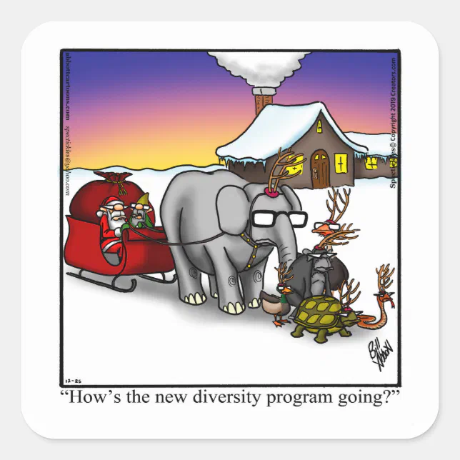 Christmas Humor Holiday Stickers | Zazzle
