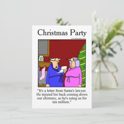 Christmas Humor Party Invitations | Zazzle