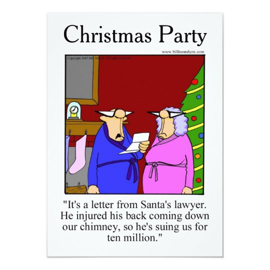Christmas Humor Party Invitations | Zazzle.com