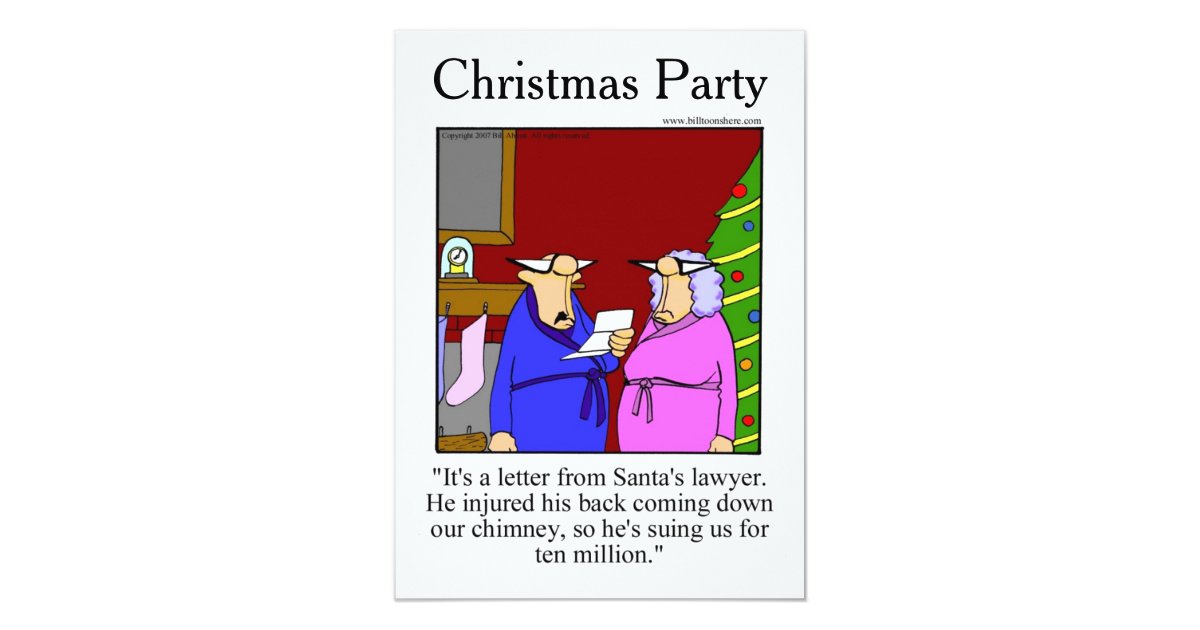 Christmas Humor Party Invitations | Zazzle.com
