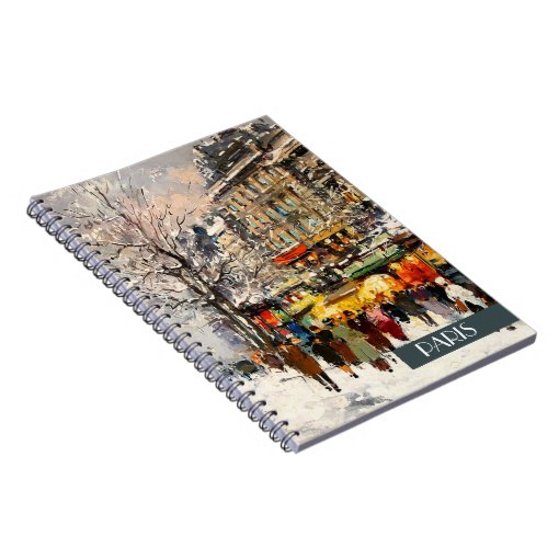 Christmas in Paris. Christmas Gift Notebook | Zazzle