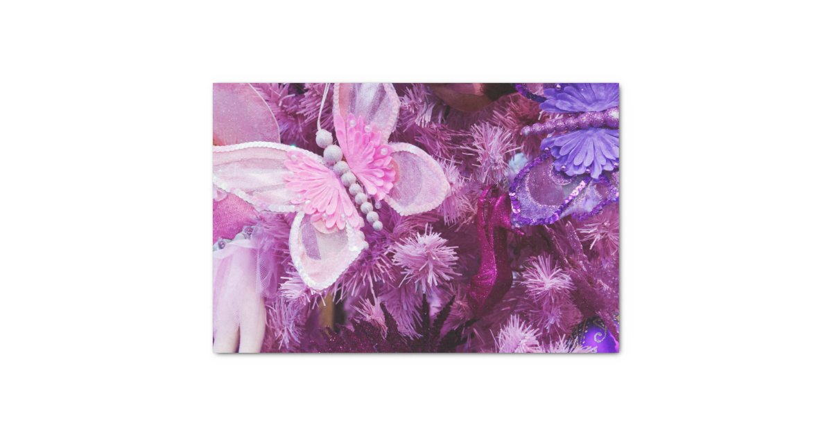Christmas In Pink And Purple Tissue Paper | Zazzle