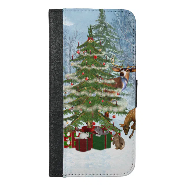 Christmas In The Forest iPhone Wallet Case | Zazzle