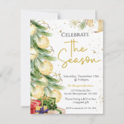 Christmas Invitation, Christmas Tree Party Invite | Zazzle