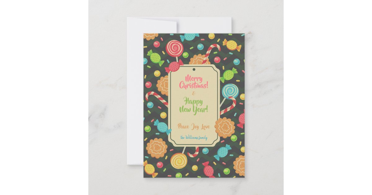 Christmas invitation with candies | Zazzle