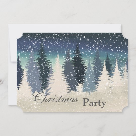 Christmas Invitations Winter forest | Zazzle.com