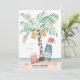 Christmas Island Surf Santa Tropical Beach Holiday Card | Zazzle
